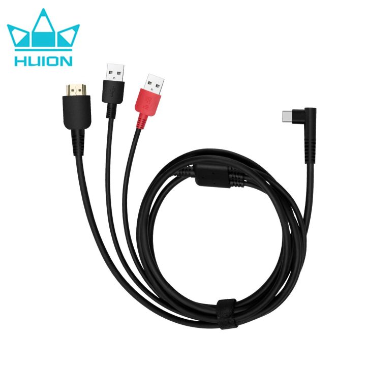 HUION 3 IN 1 Cable For Kamvas 13 Graphics Tablet Monitor Pen Display ...