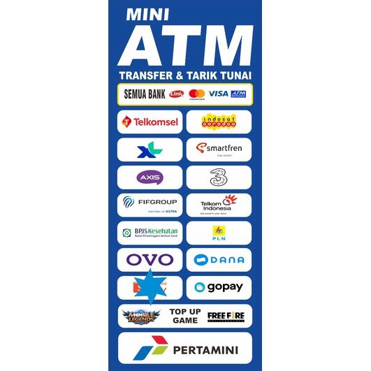 STIKER VINYL MINI ATM | Lazada Indonesia