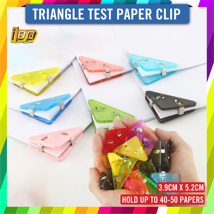 Triangle & Corner Paper Clip / Transparent Colour Corner Clip | Lazada