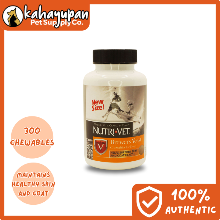 Nutrivet Brewers Yeast Garlic Chewable Tablets for Dogs 300 Chewables ...