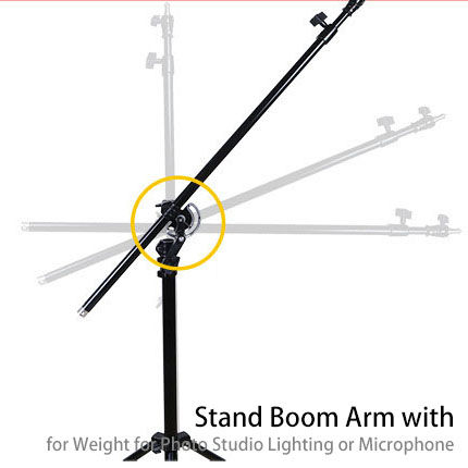 Heavy Duty Light Stand Boom Arm with and Sandbag for Weight for Photo ...