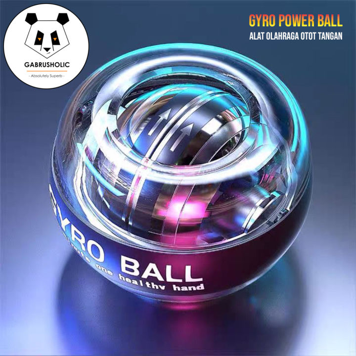 Gyro Power Ball Spinner Power Wrist Metal Core LED Auto Starter Gyro ...