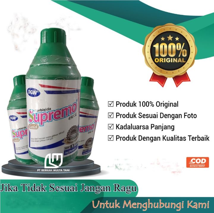 Herbisida Supremo 490 SL 1 Liter Obat Racun Rumput Mati Sampai Akar ...