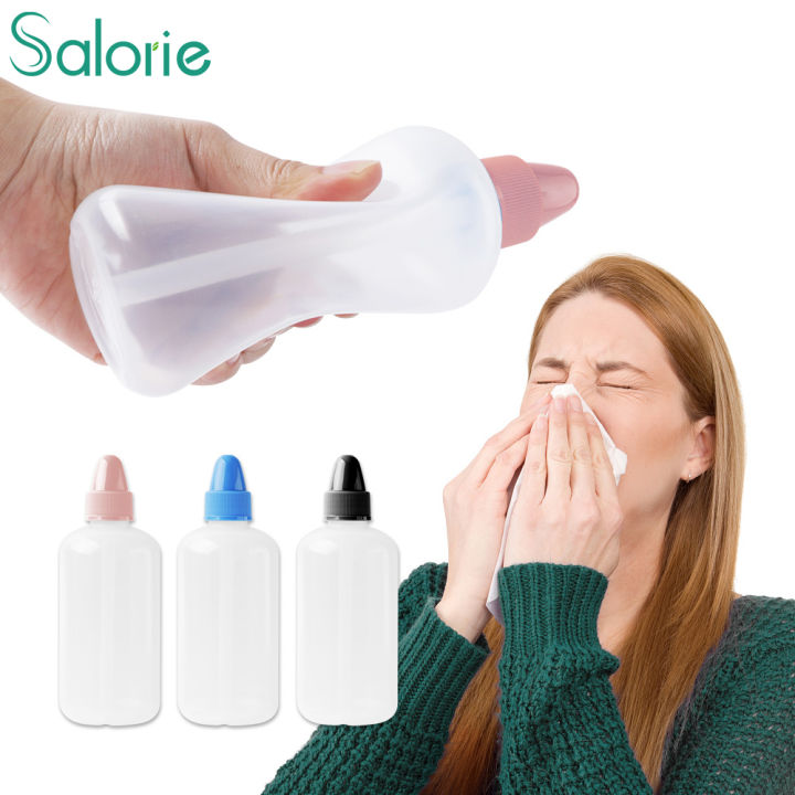 Salorie 250ml Wash Nasal Nose Bottle Soft Silicone Neti Pot Nasal ...