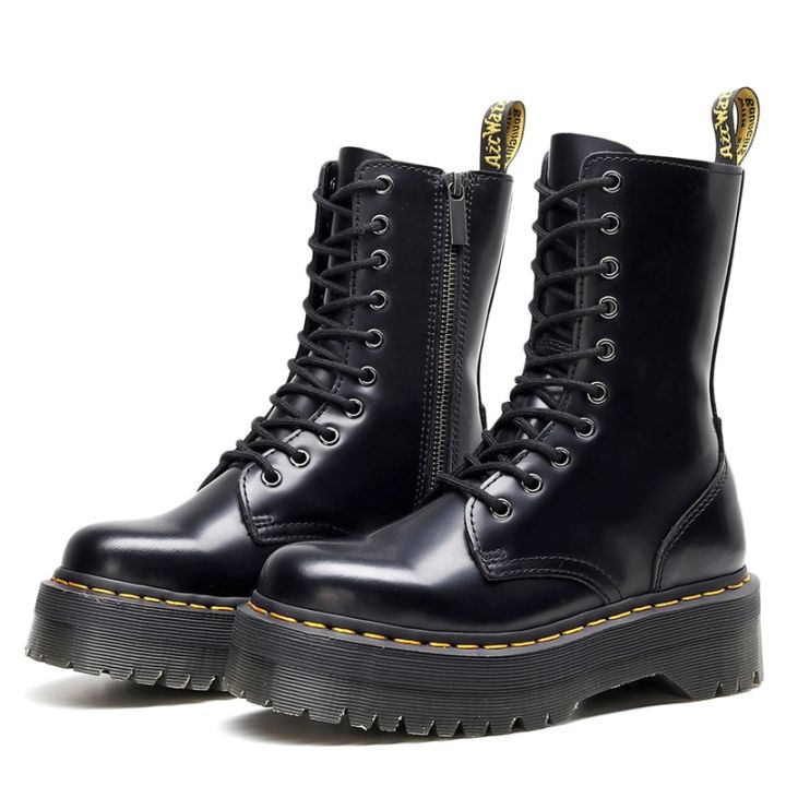 Dr Martens Men's Jadon Platform 10-Hole Martin Boots For Men Side ...