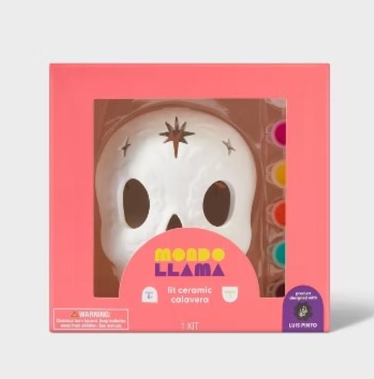 Mondo Llama Light Up Calavera Skull Paint Your Own Kit - Pinto Dia de ...