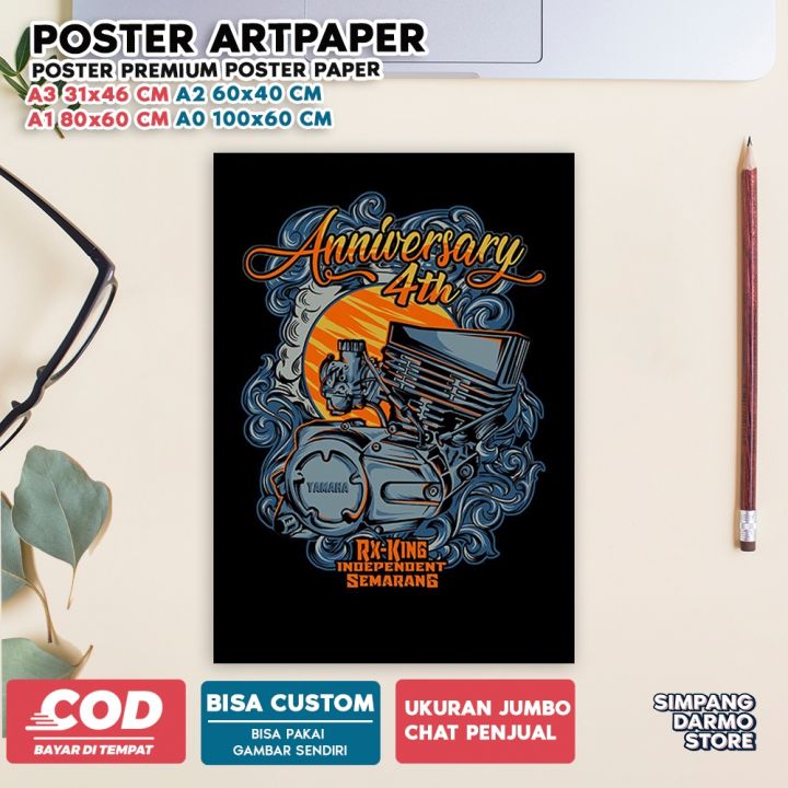 Poster RX KING Motor Preman Foto Motor Jadul Vintage Indonesia Yamaha ...