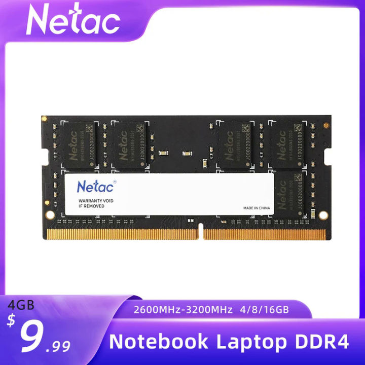 Netac laptop DDR4 3200MHz 2666MHz notebook RAM memory 4GB 8GB 16GB so-DIMM 260pin Memoria DDR ...