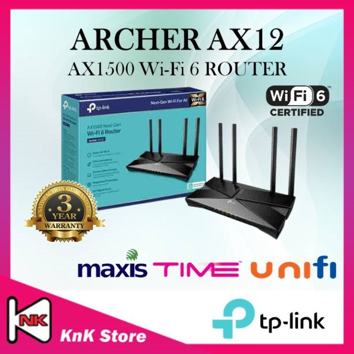 TP-LINK ARCHER AX12 AX1500 NEXT-GEN WIFI 6 ROUTER | Lazada TP-LINK ARCHER AX12 AX1500 NEXT-GEN WIFI 6 ROUTER | Lazada