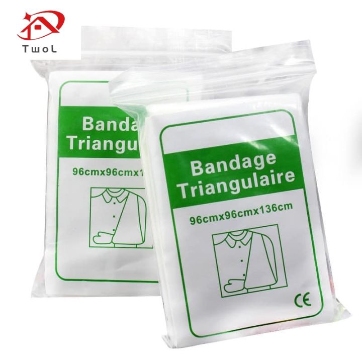 TwoL 1pcs Medical Burn Dressing Triangular Bandage Wrap Emergency Wound ...