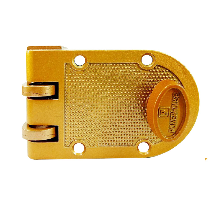 Powerhouse Pro Series Single Rim Deadlock Gold Finish Ph H101gp Phdh