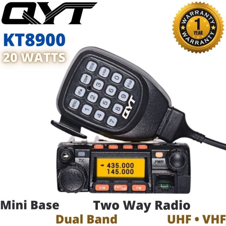 Applicable QYT mobile radio quad display KT-8900 Dual Band 25W VHF136 ...