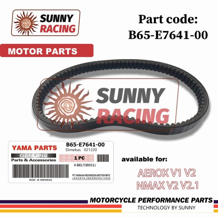 สายพาน แท้ศูนย์ Yamaha Nmax 2020 - 2022 / Aerox 2021 - 2023 B65-E7641 ...