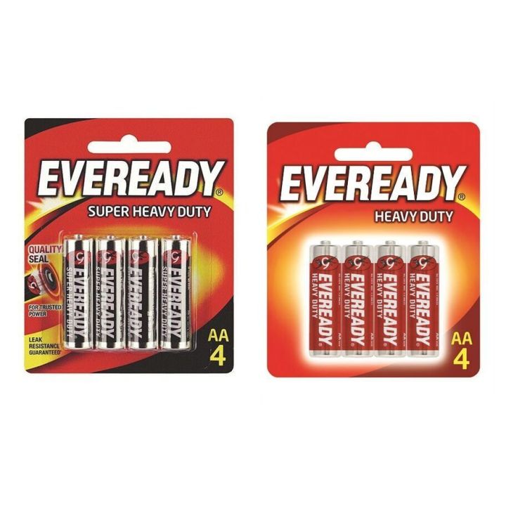 EVEREADY Battery HD Heavy Duty or SHD Super Heavy Duty AA / AAA ...