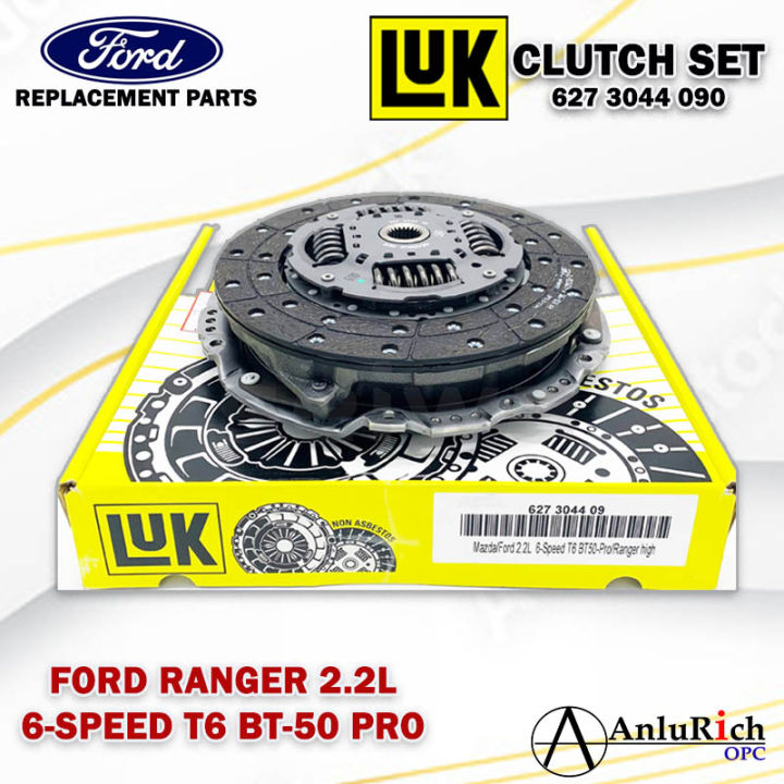 LUK CLUTCH SET FORD RANGER 2.2 T6 SPEED /MAZDA BT-50 PRO LUK 627 3044 ...