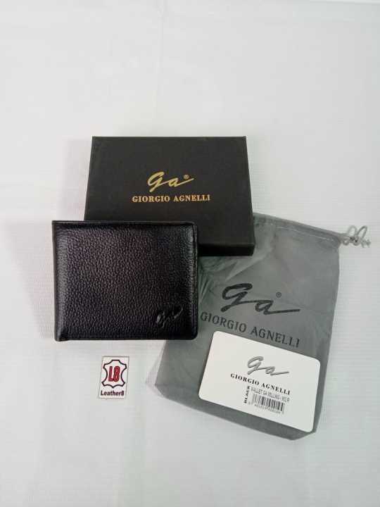 Gio Agnelli Dompet Pria 100% Kulit Slot Kartu Banyak Casual Vintage ...
