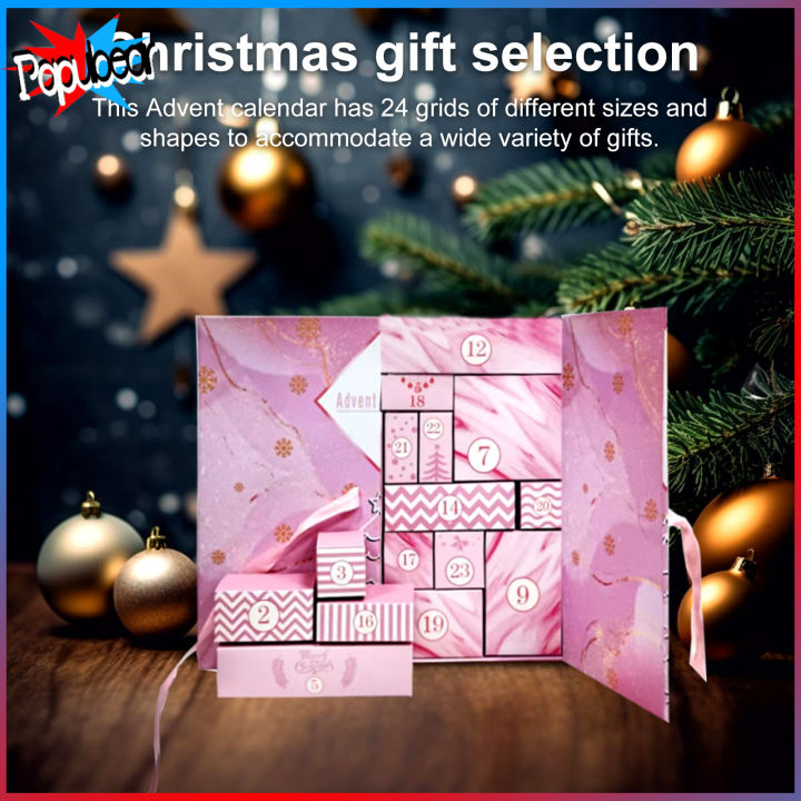 DIY Christmas Advent Calendar Boxes 2024 Empty Box to Fill 24-Day ...