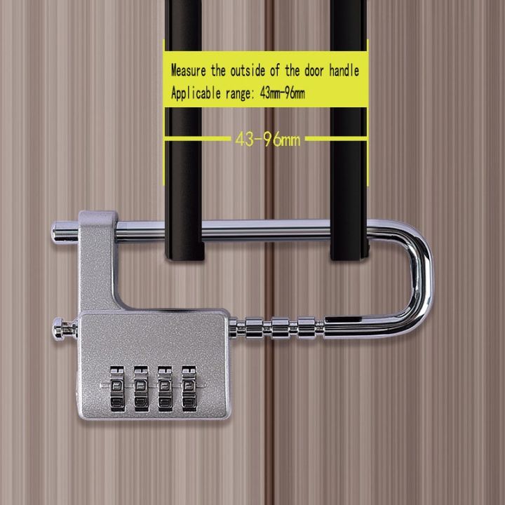 Lock Extra Long Padlock 4 DIGIT Combination Lock Heavy Duty Outdoor ...