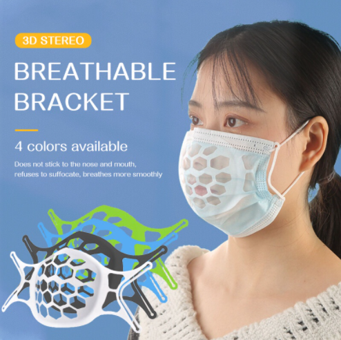 Silicone 3D Face Mask Bracket, Upgrade Face Mask Inner Support Frame ...