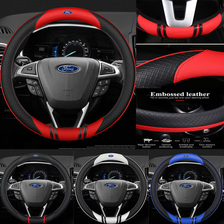 For Ford dedicated leather steering wheel cover Mondeo Focus Fiesta ...