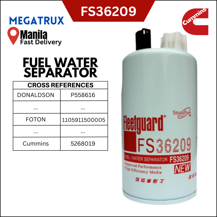 FS36209 P506145 1105911500005 5268019 FUEL WATER SEPARATOR | Lazada PH