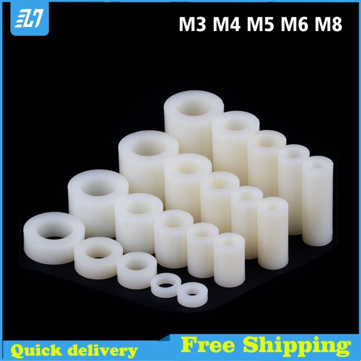 Nylon Spacer Abs Non Threaded Round Hollow Standoff Washer Pcb Board
