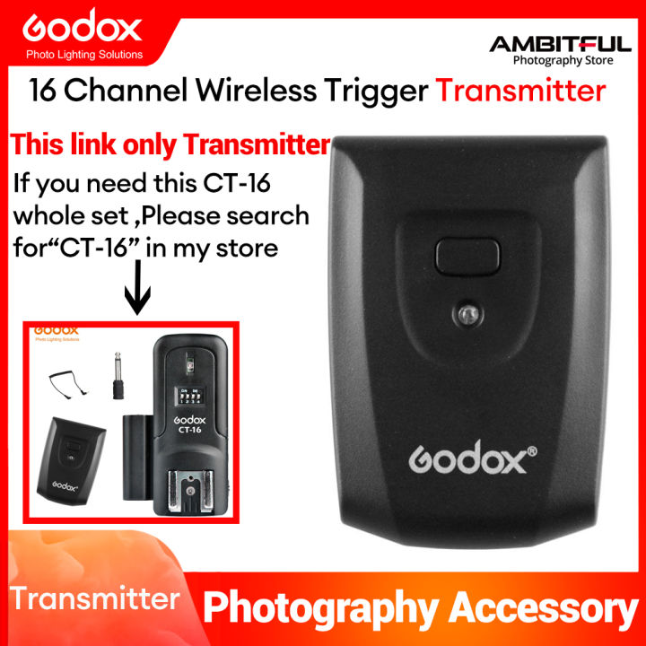 Godox Universal Trigger 16 Channel Wireless Flash Trigger Transmitter ...