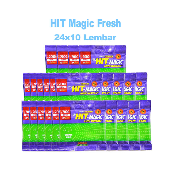 Hit Magic Fresh 1 Box (24 pcs) 10 Lembar - Obat Nyamuk Elektrik ...