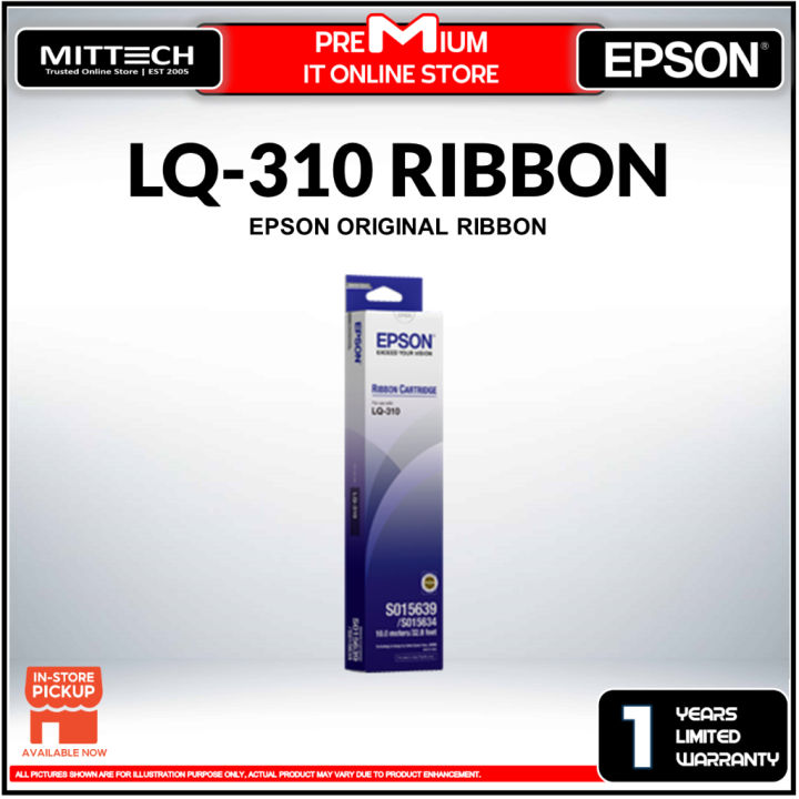 Epson Dot Matrix Printer Ribbon Cartridge S015639 (10 Meters) For LQ ...