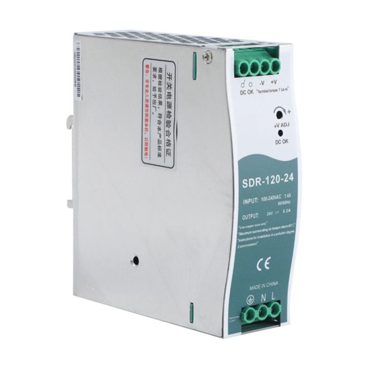 (ICTE) SDR-120-24 Switching Power Supply DIN-Rail Switching Power ...