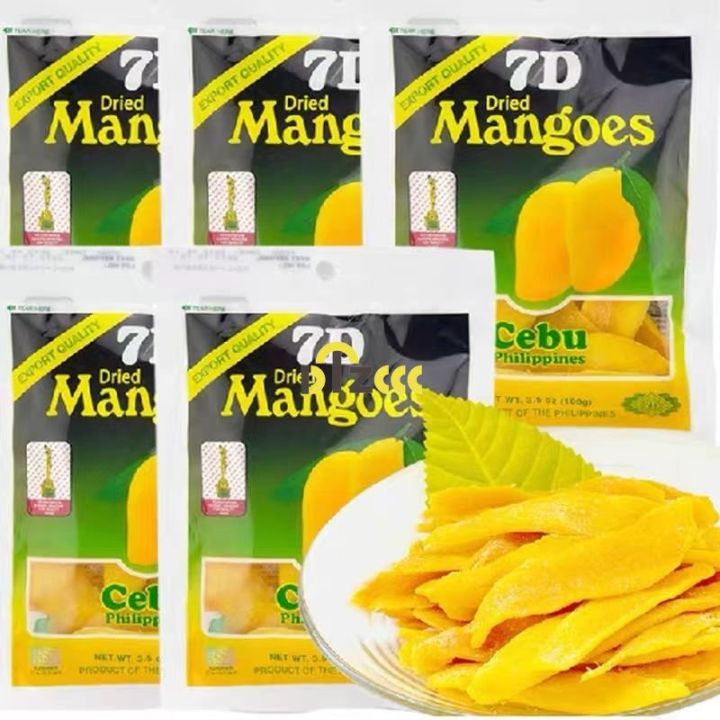 Philippine Flavor 7D Dried Mango 100g Candied Fruit Cebu Fog Preserved ...