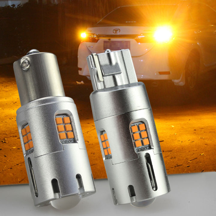 (Pack for 2)Extremely Bright LED Turn Signal Light Lamp T20 7440 1156 ...