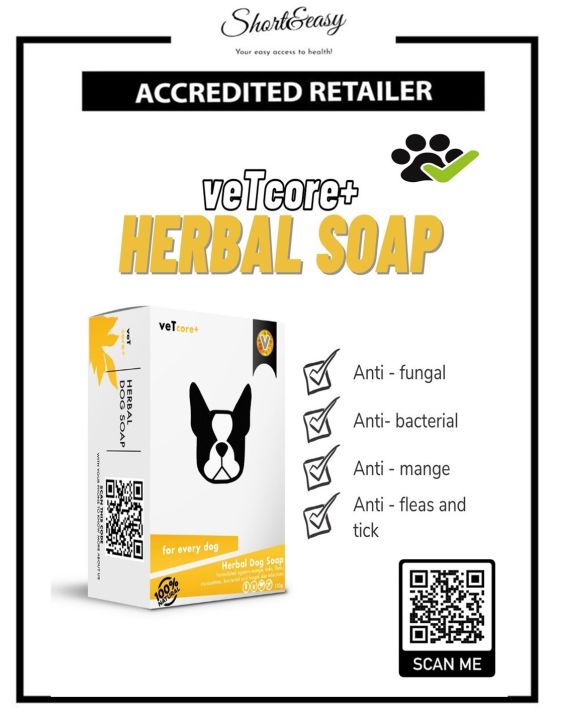🐾🐶😺ORIGINAL Vetcore+🐶 HERBAL DOG SOAP (also for Cats too) 🐾🐶😺 | Lazada PH