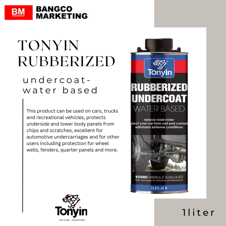 TONYIN RUBBERIZED UNDERCOAT 1LITER (WATERBASED) READY TO USE | Lazada PH