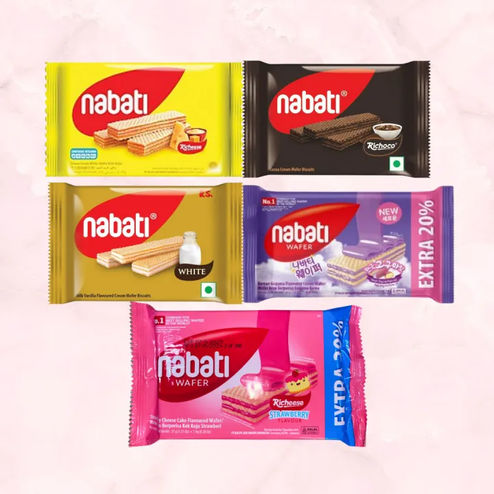 Nabati Cream Wafer Cheese/Chocolate/er Caramel/Vanilla/Peanut er ...