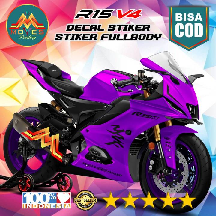 ⭐⭐⭐⭐⭐( COD & TERBARU ) decal r15 v4 stiker decal motor r15 v4 stiker ...