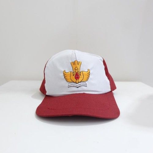 TOPI SD MERAH PUTIH LOGO BORDIL TOPI PET SEKOLAH DASAR MERAH PUTIH ...