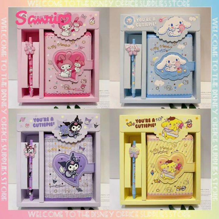 New Sanrio Notebook Gel Pen Hellokitty Cinnamon Roll Notepad Schedule ...