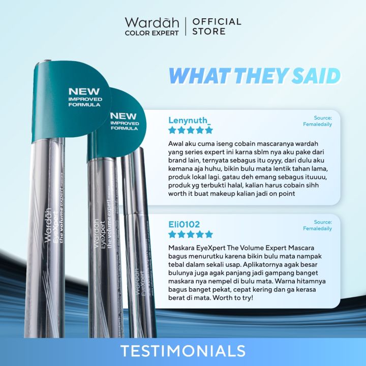 WARDAH Mascara EyeXpert The Volume Expert Mascara - Makeup - Maskara ...