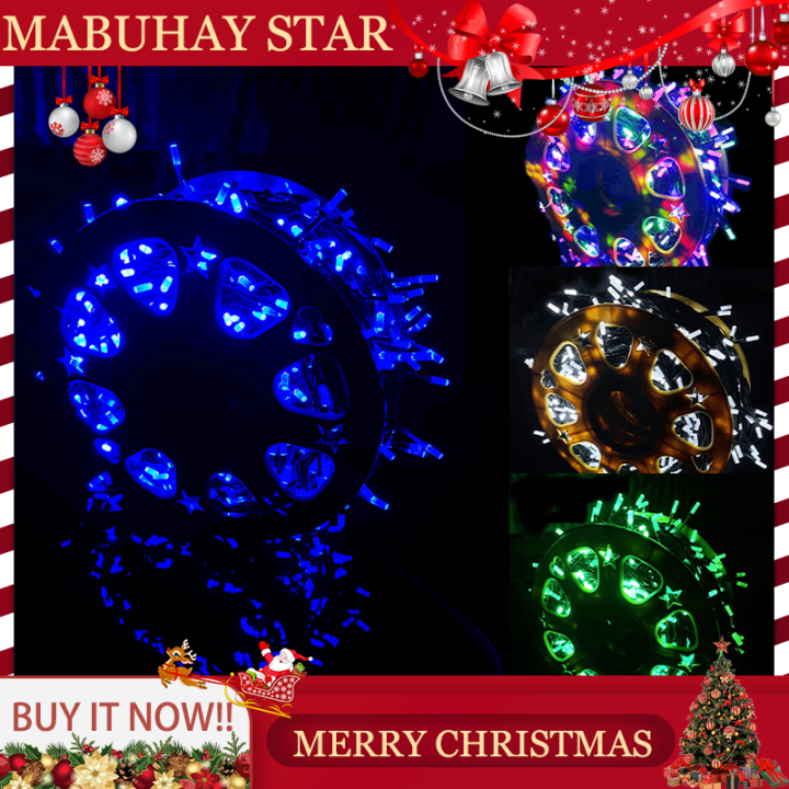 MABUHAY STAR Christmas Light 100M 1000L LED Octagonal Shape Fairy Light ...