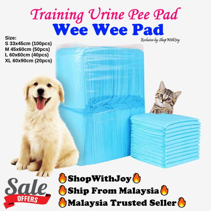 【ShopWithJoy】 Wee Wee Pad Pee Pad Pet Sheet Dog Cat Rabbit Diaper ...