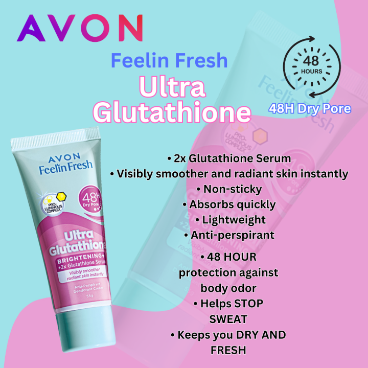 AVON Feelin Fresh Ultra Glutathione Quelch 55g | Lazada PH