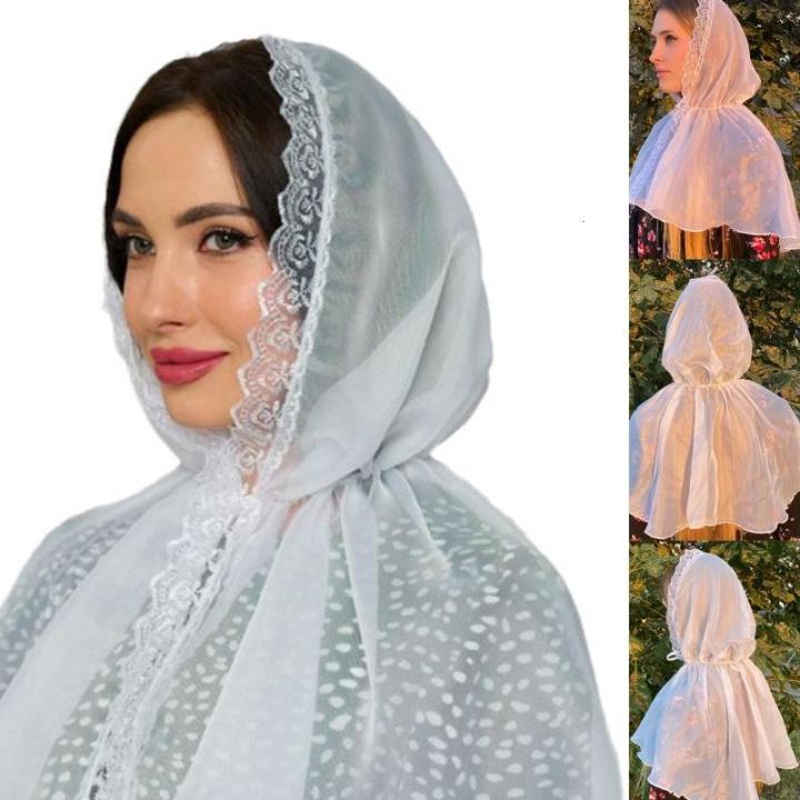 Summer Short Cape Shawls Wrap Cowl for Victorian Era Prom Hooded Cloak ...