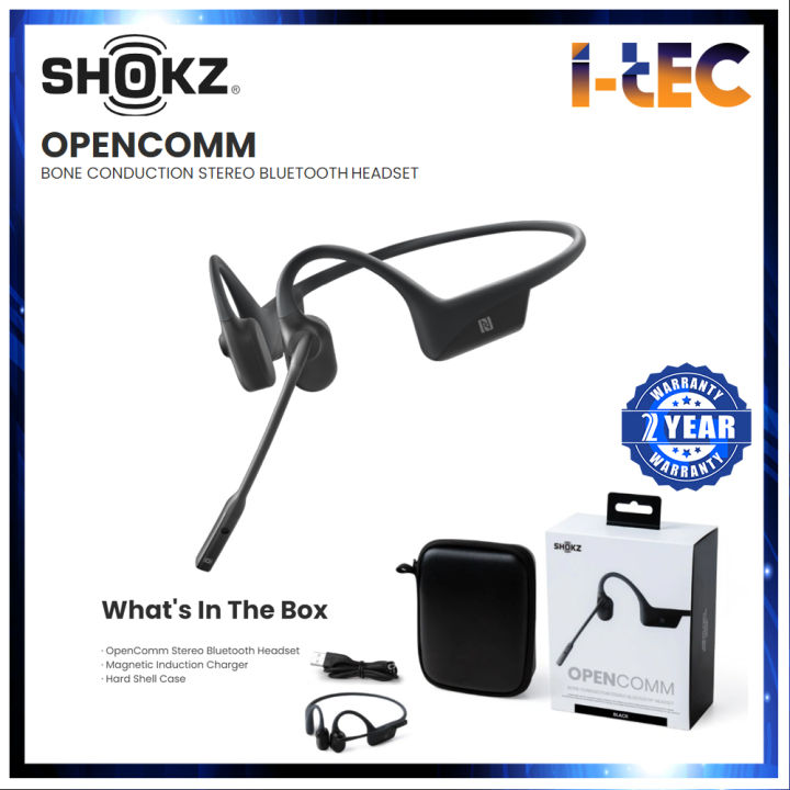 Shokz OPENCOMM BONE CONDUCTION STEREO BLUETOOTH HEADSET (Aftershokz) | Lazada