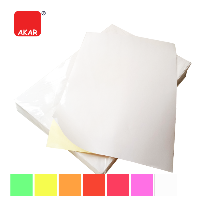 A4 size Fluorescent Sticker / 100pcs/pkt A4 size Sticker / Fluorescent ...
