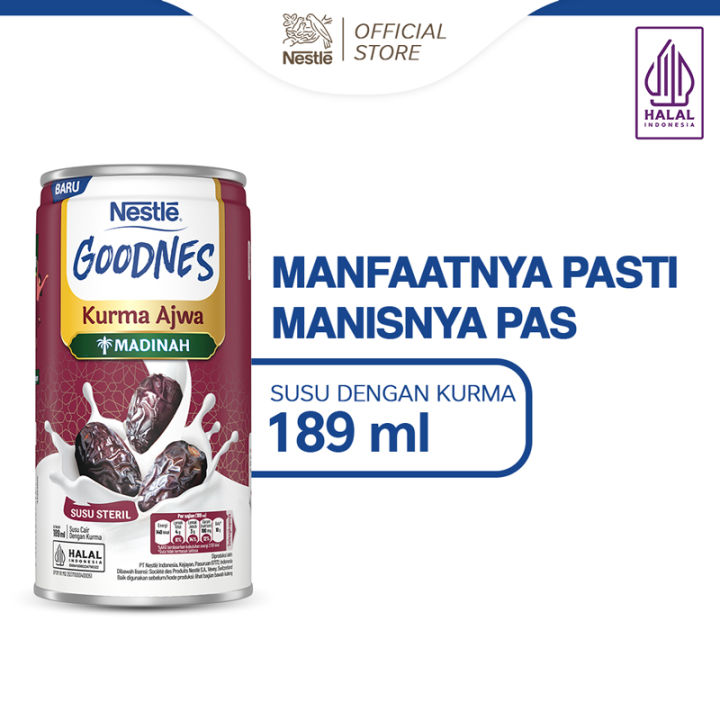 Nestlé GOODNES Kurma Ajwa Kaleng 189ml | Lazada Indonesia