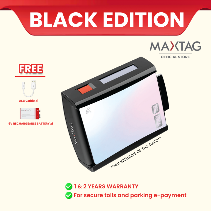 Black Edition : MaxTag Smart Tag Touch n go Toll | Lazada
