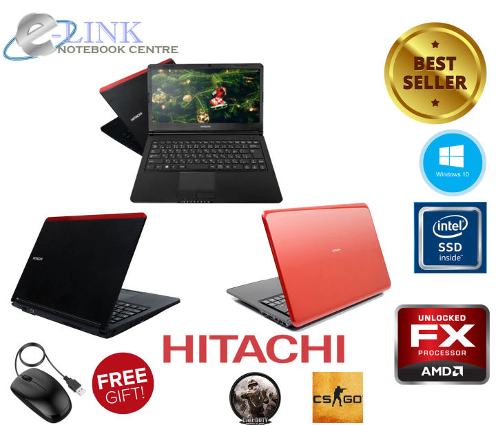 ( WINDOW 10 and No Battery ) AMD E1-2600T Hitachi Flora Se210, 2GB/4GB ...