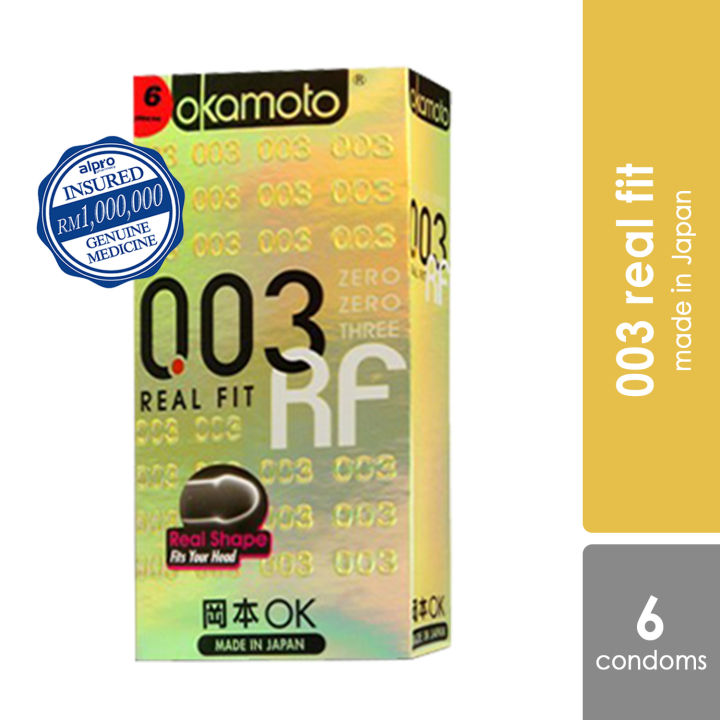 Okamoto 003 Real Fit Condoms 6s | 安全套/ Condam for men/ kondom original ...