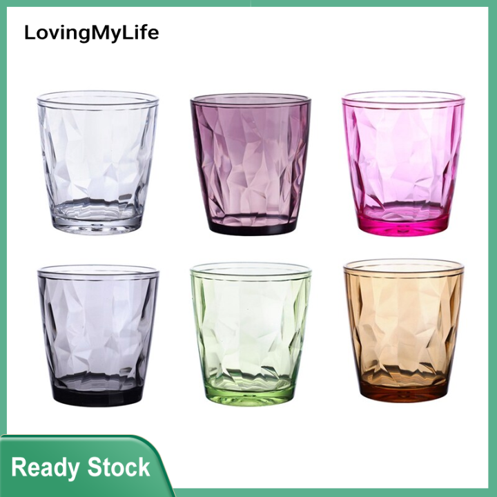 LovingMyLife【Ready!】210ml/310ml/510ml Acrylic Drinking Cups Color Water ...